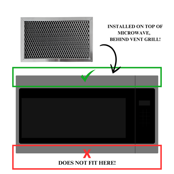 OEM GE Microwave Charcoal Filter Originally Shipped With JNM3163DJ3BB ...